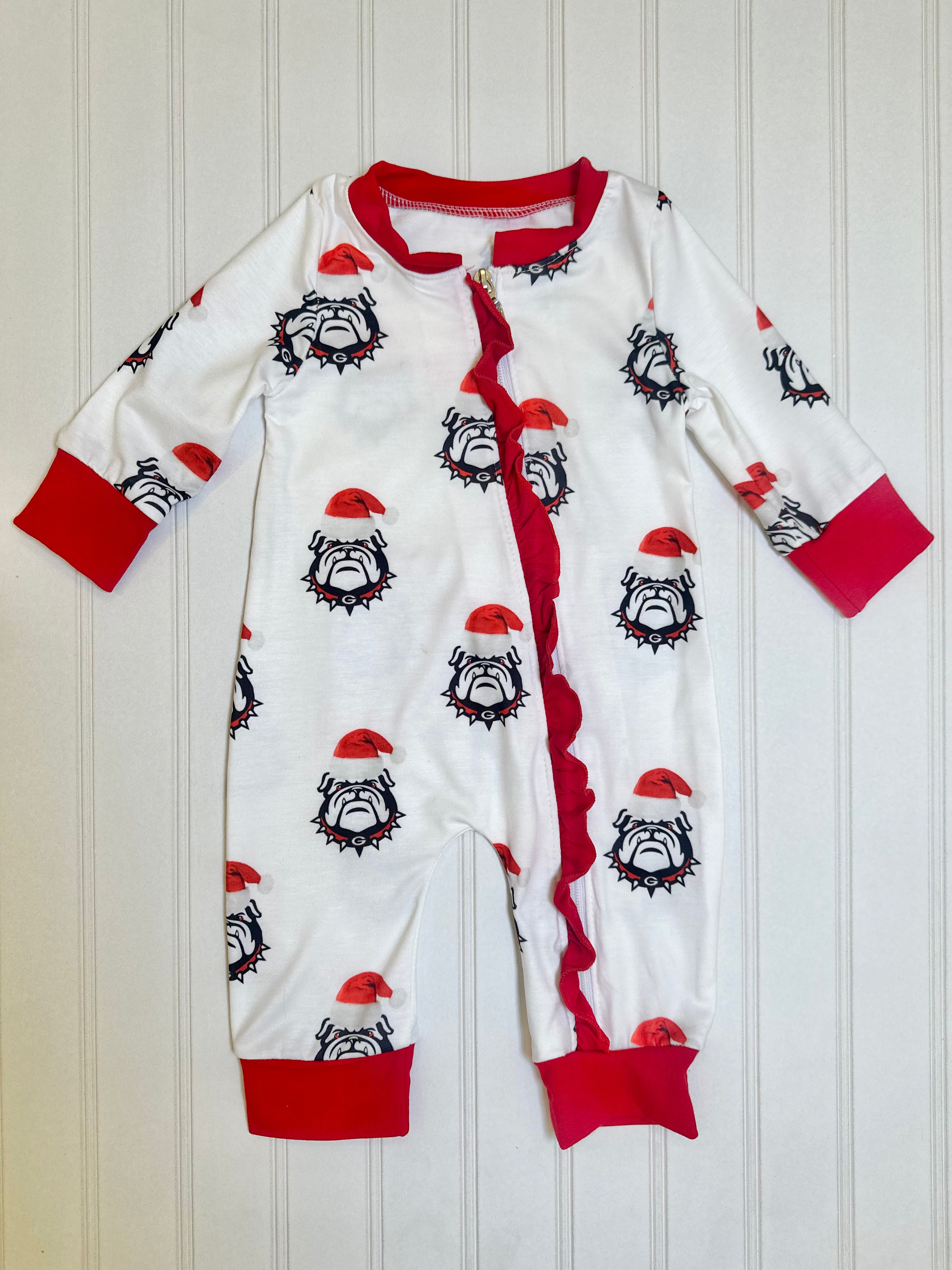 RTS: Girl’s Merry Dawgs Zippy – Brynn + Bradley Smocks