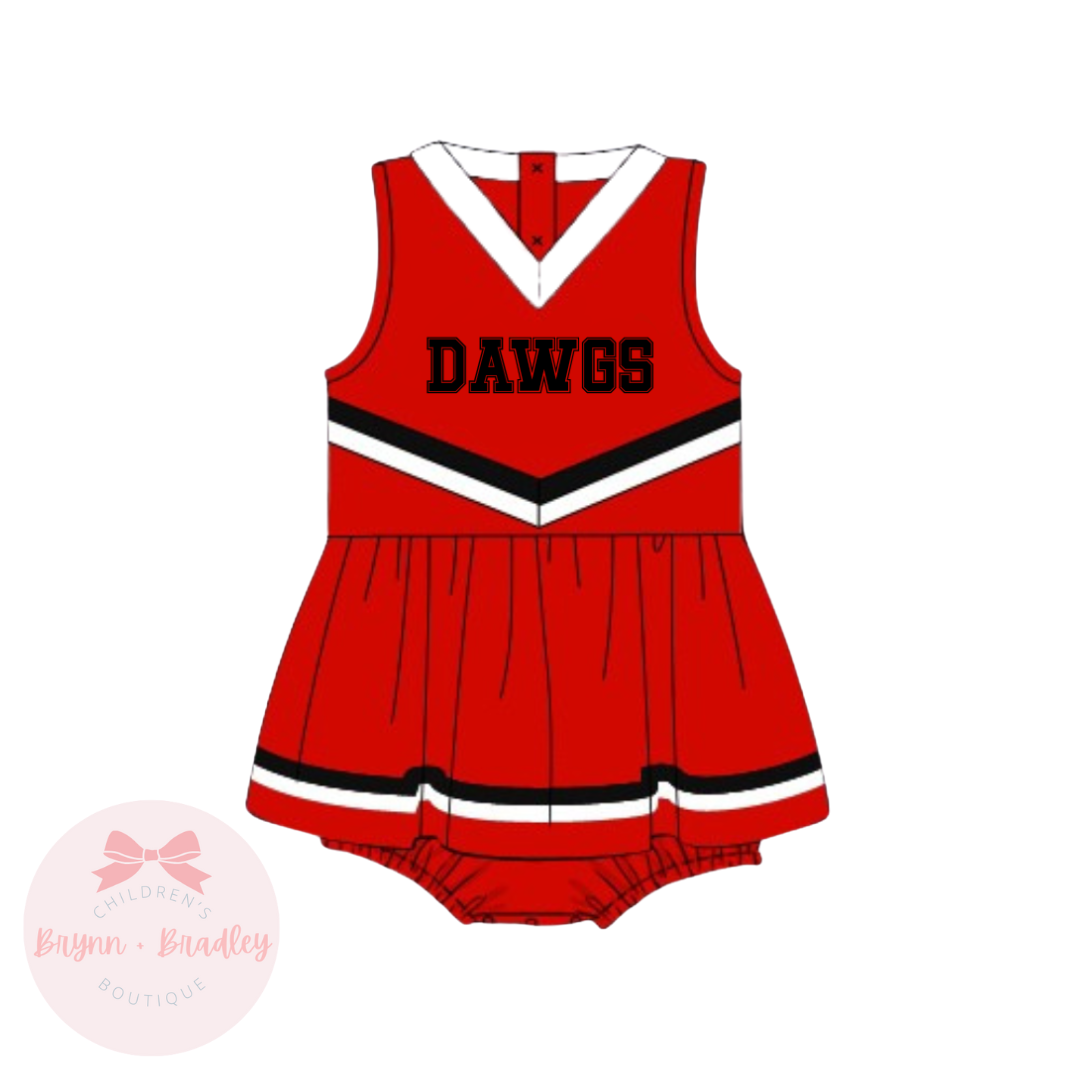 PO17: Gameday Cheer Girl Skirted Bubble: Dawgs – Brynn + Bradley ...